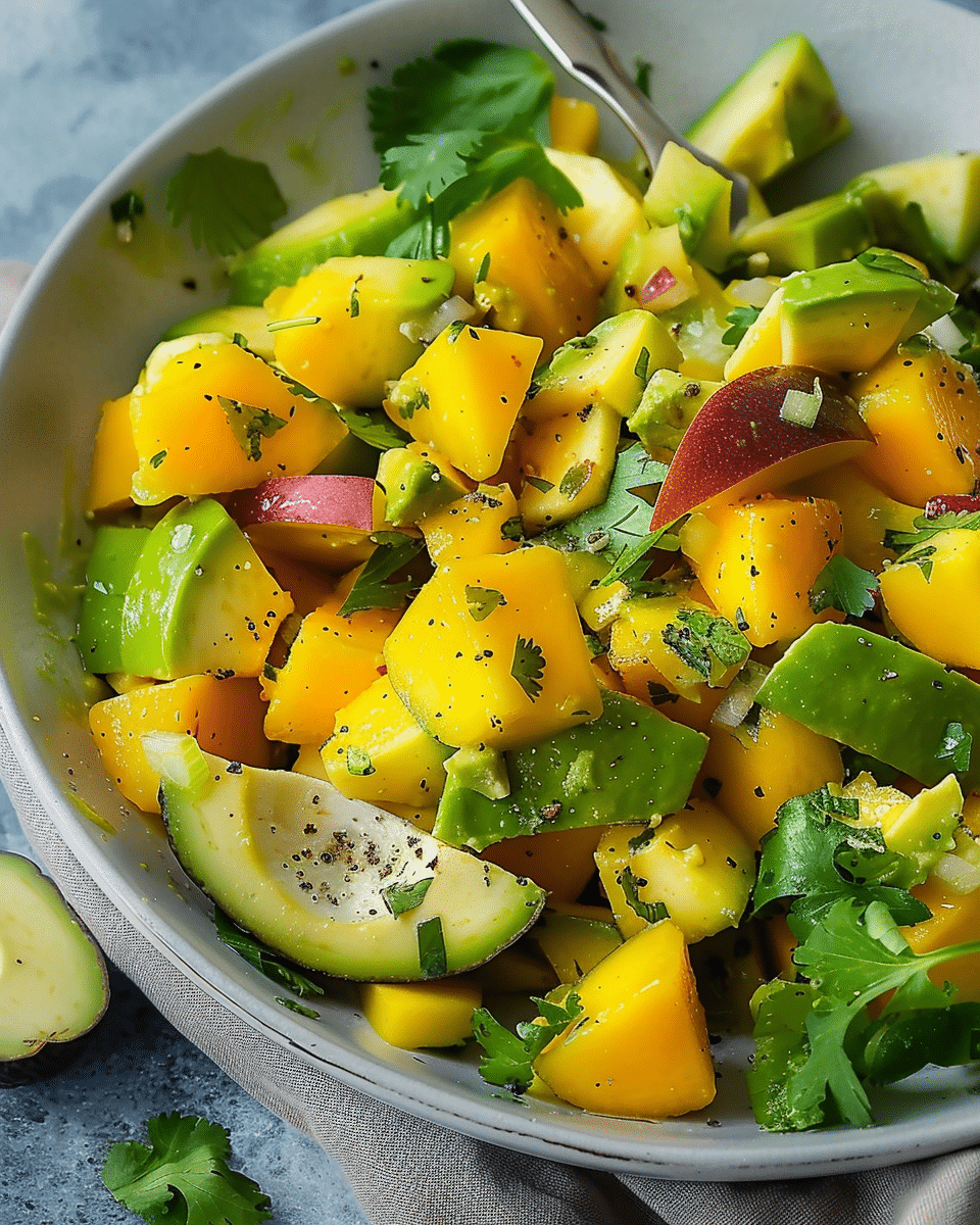 Avocado Mango Salad | Kitchen Martha
