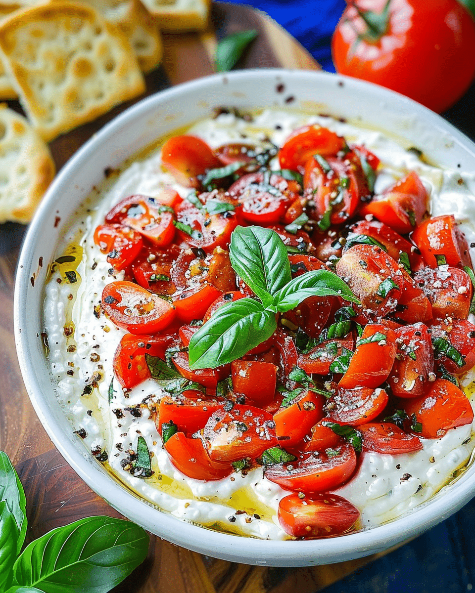 Caprese Dip with Boursin Cheese | Kitchen Martha