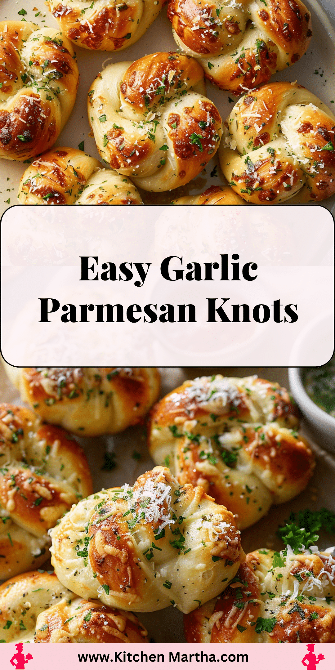 Easy Garlic Parmesan Knots | Kitchen Martha
