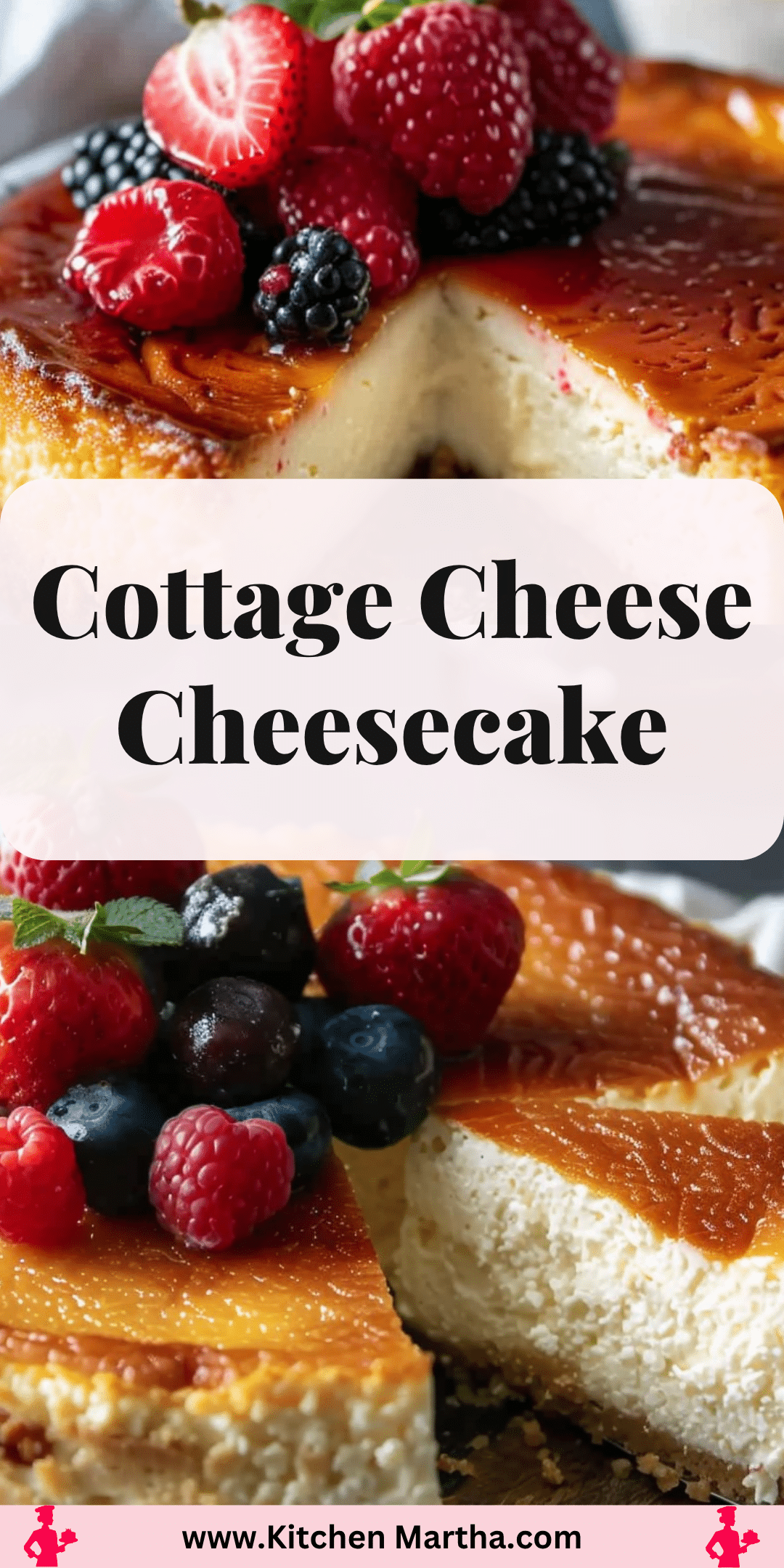 Cottage Cheese Cheesecake | Kitchen Martha