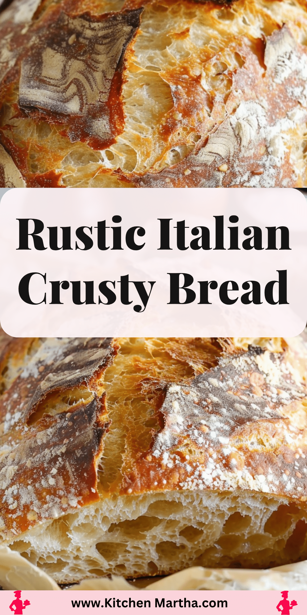 Rustic Italian Crusty Bread | Kitchen Martha