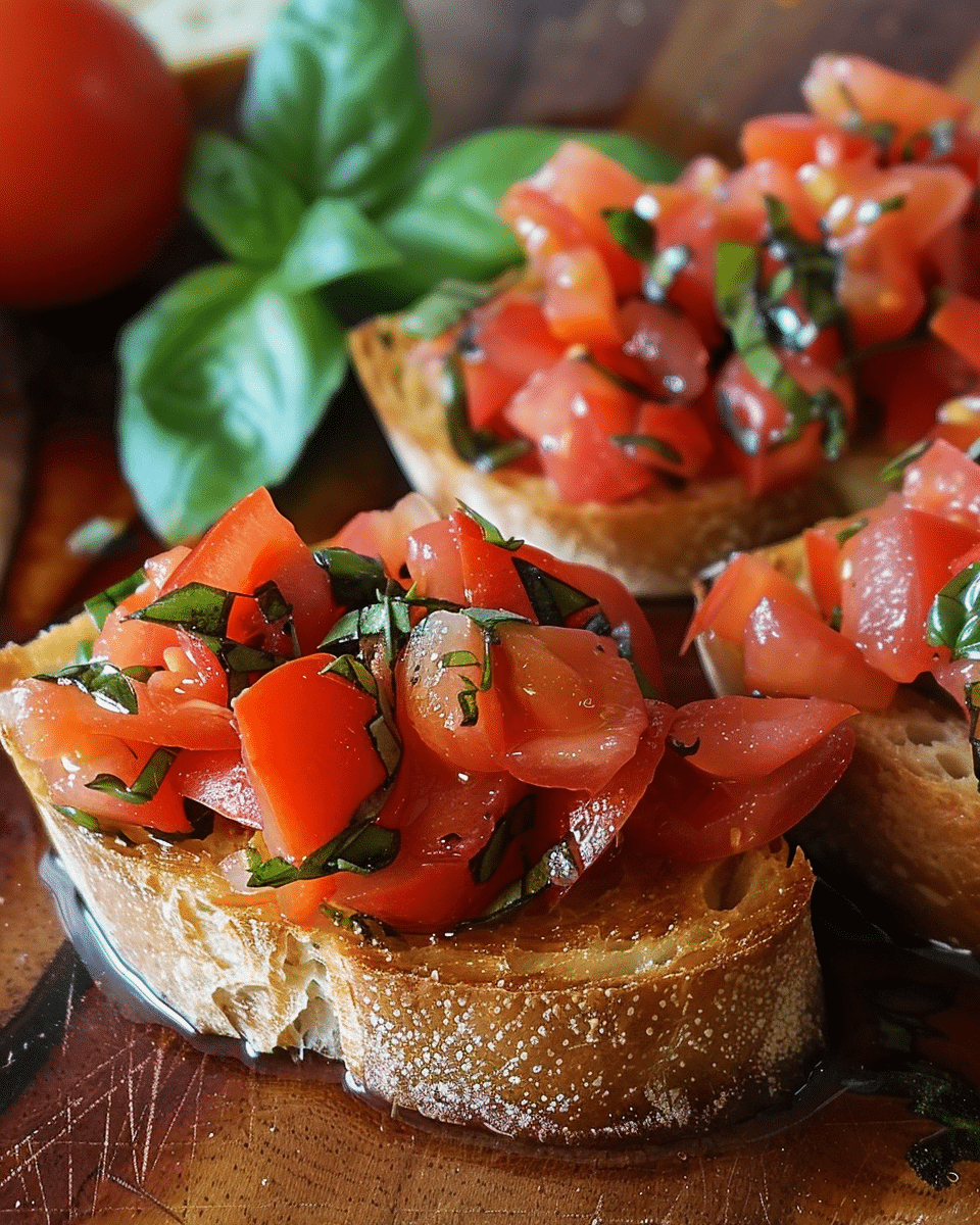 Tomato Basil Bruschetta Recipe | Kitchen Martha