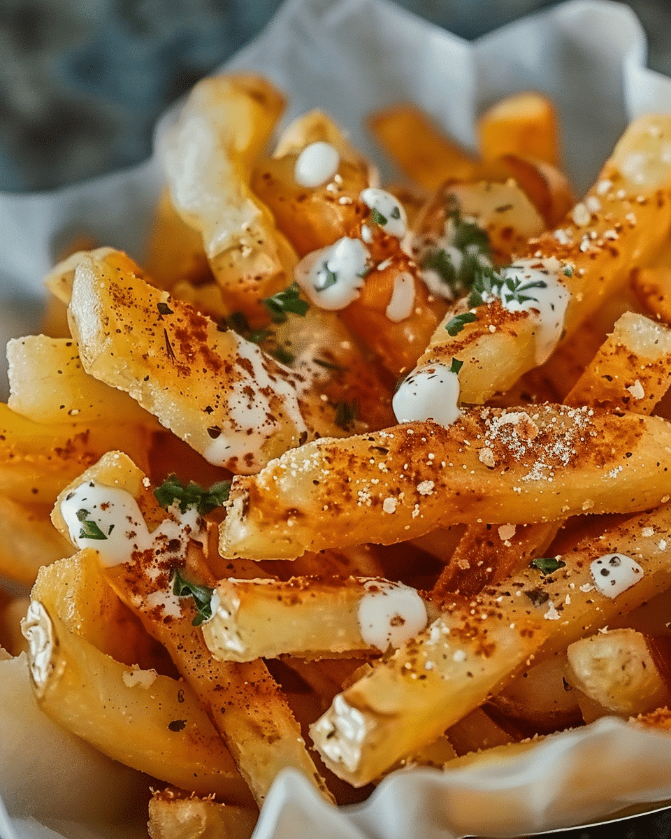 Cheesy Ranch Fries | Kitchen Martha