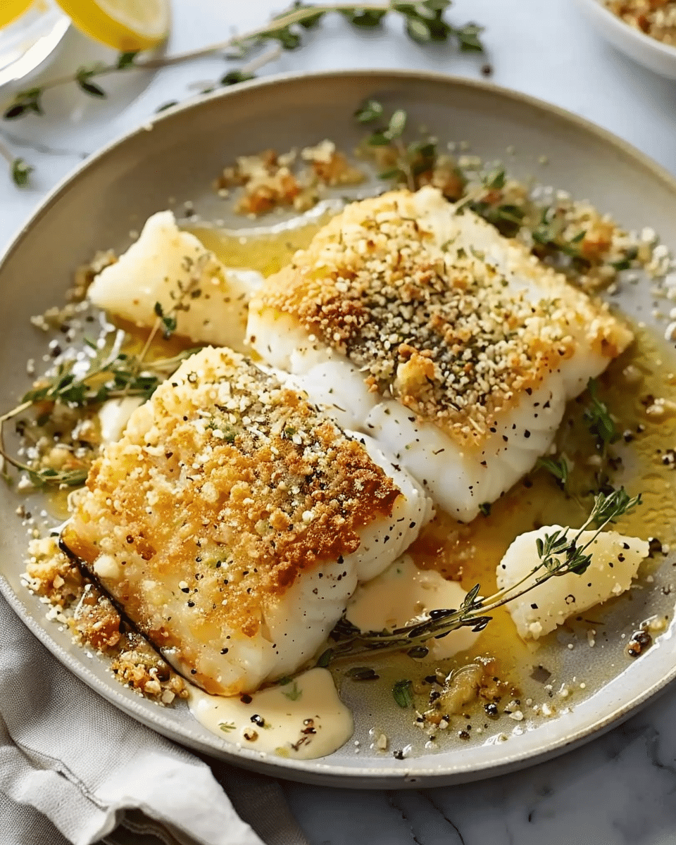Parmesan-Crusted Sea Bass Recipe | Kitchen Martha
