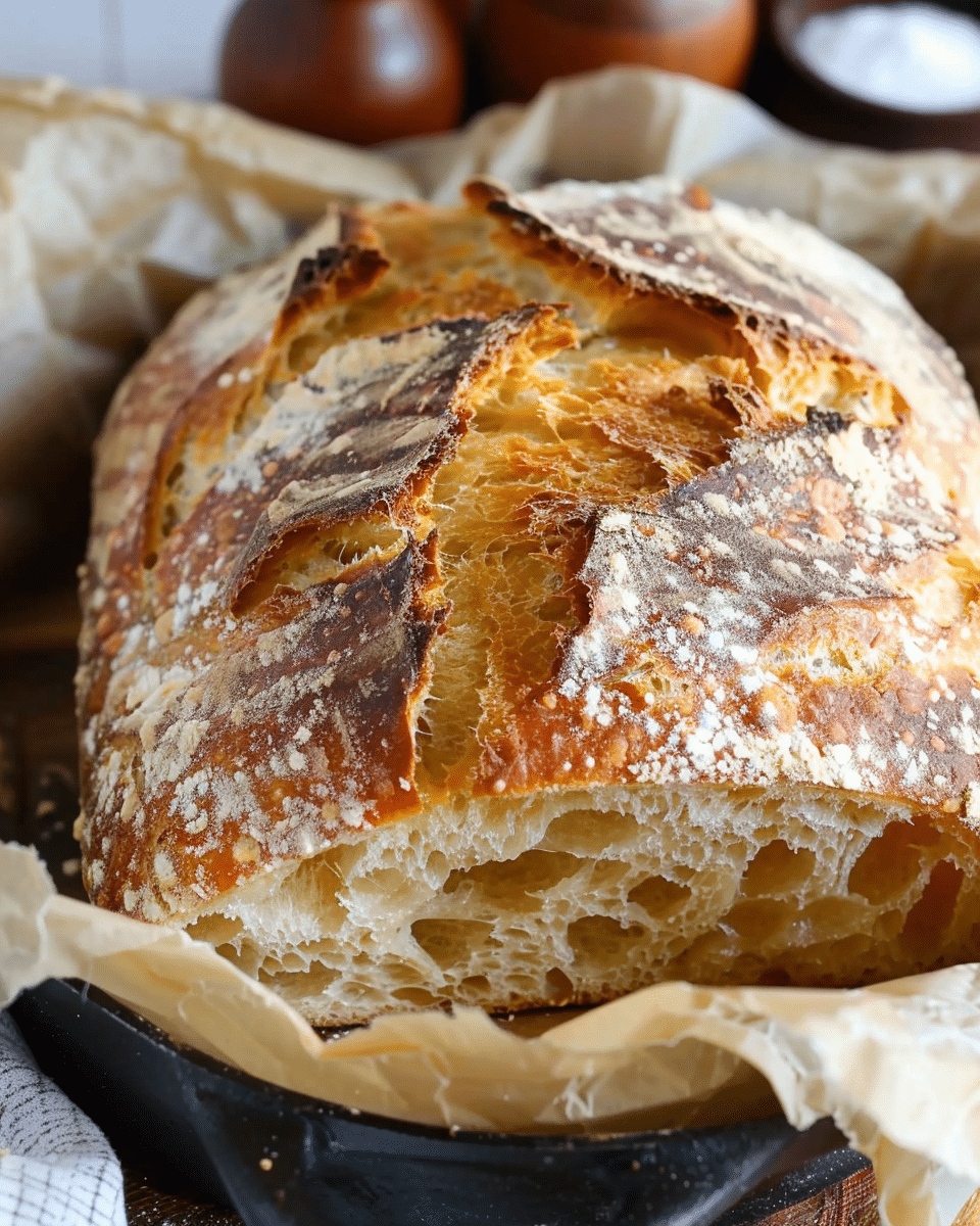 Rustic Italian Crusty Bread | Kitchen Martha