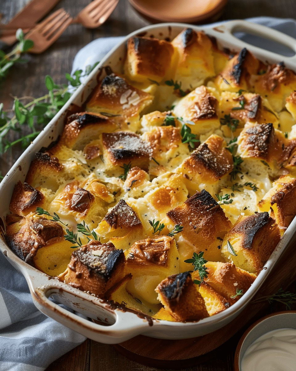 Savory Bread Pudding Recipe | Kitchen Martha