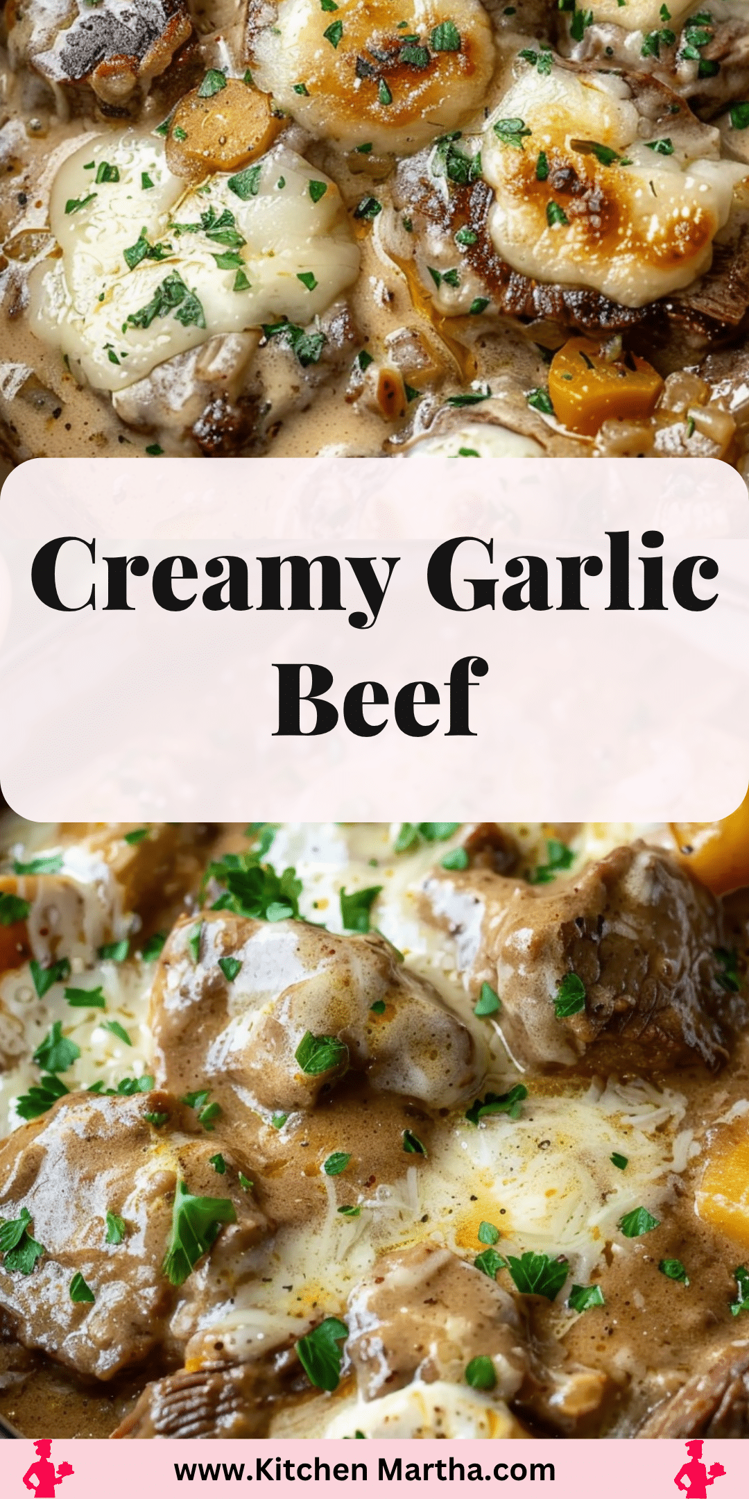 Creamy Garlic Beef | Kitchen Martha