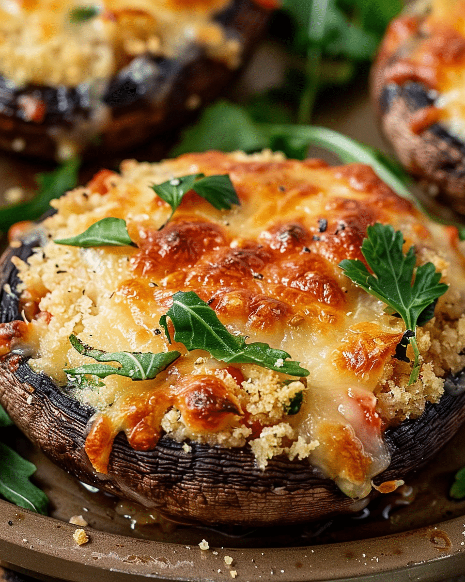 Stuffed Portobello Mushrooms | Kitchen Martha