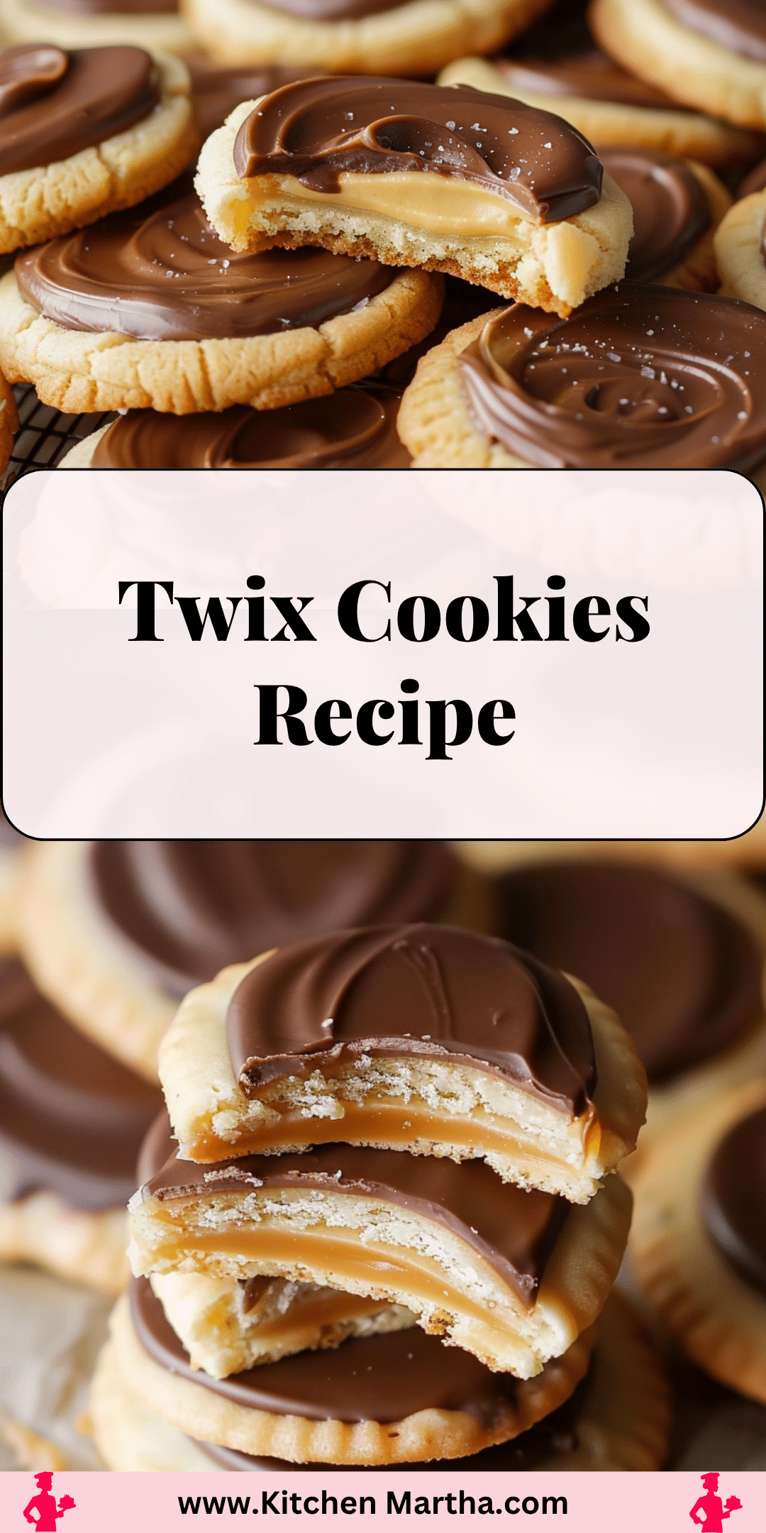 Twix Cookies Recipe | Kitchen Martha