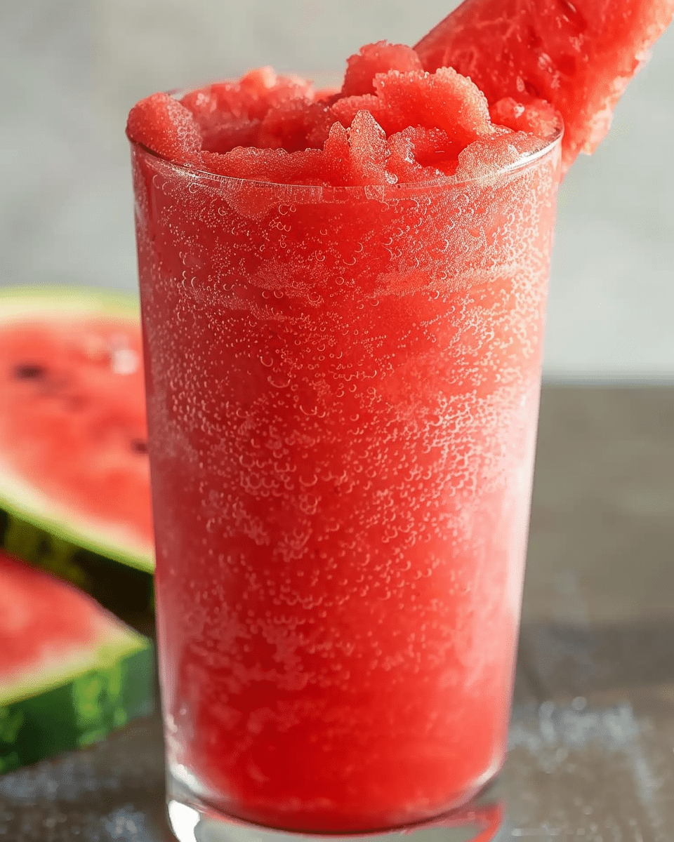 Watermelon Slushy Recipe | Kitchen Martha