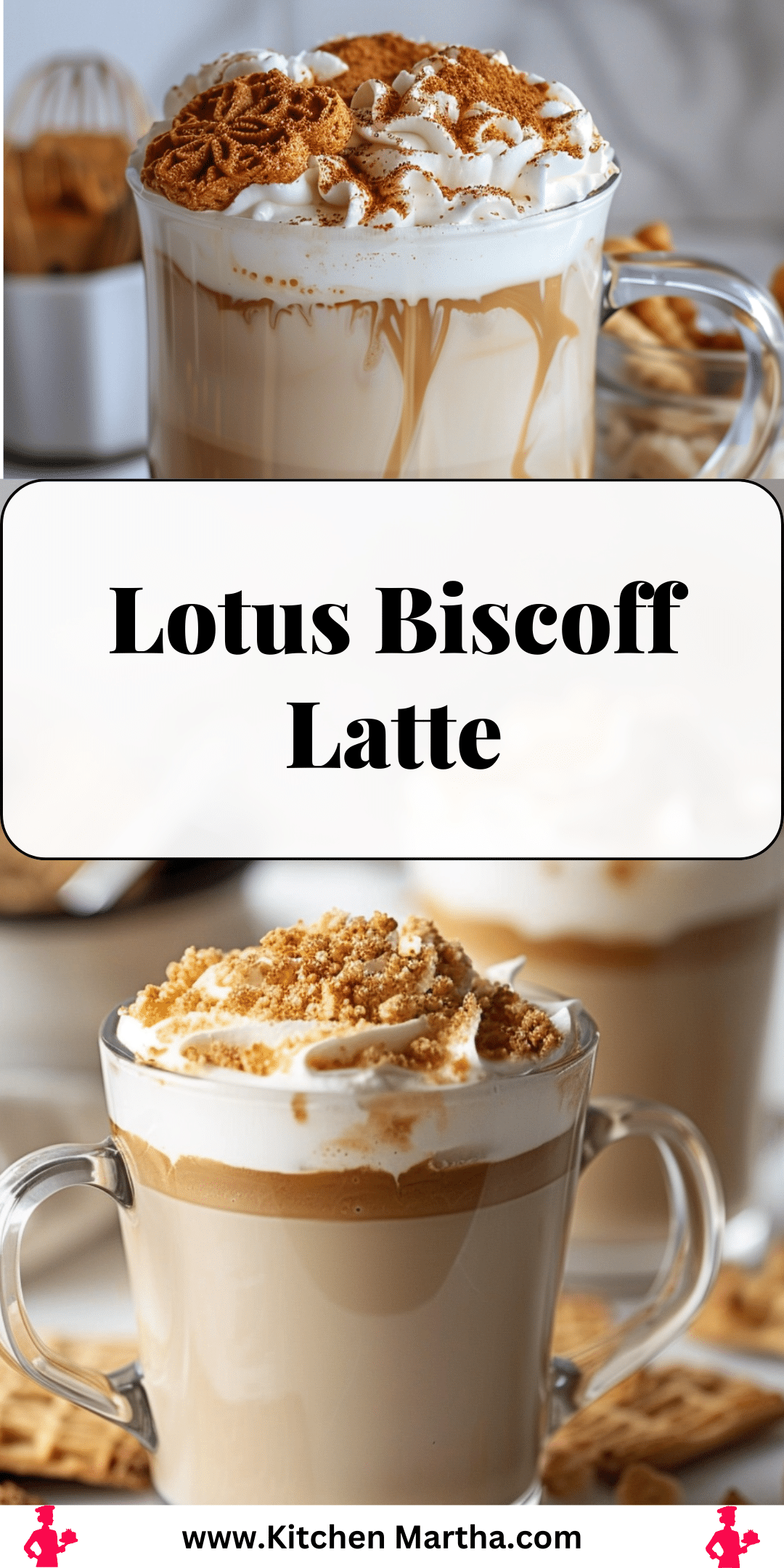 Lotus Biscoff Latte Recipe | Kitchen Martha