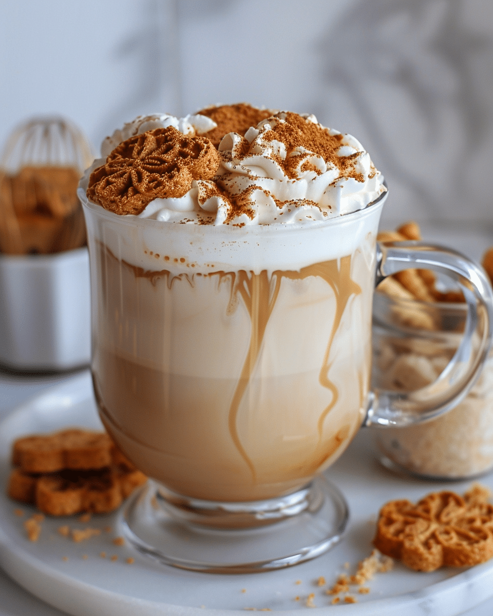 Lotus Biscoff Latte Recipe | Kitchen Martha