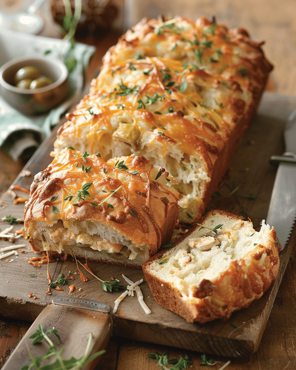 Savory Cheese and Olive Quick Bread | Kitchen Martha