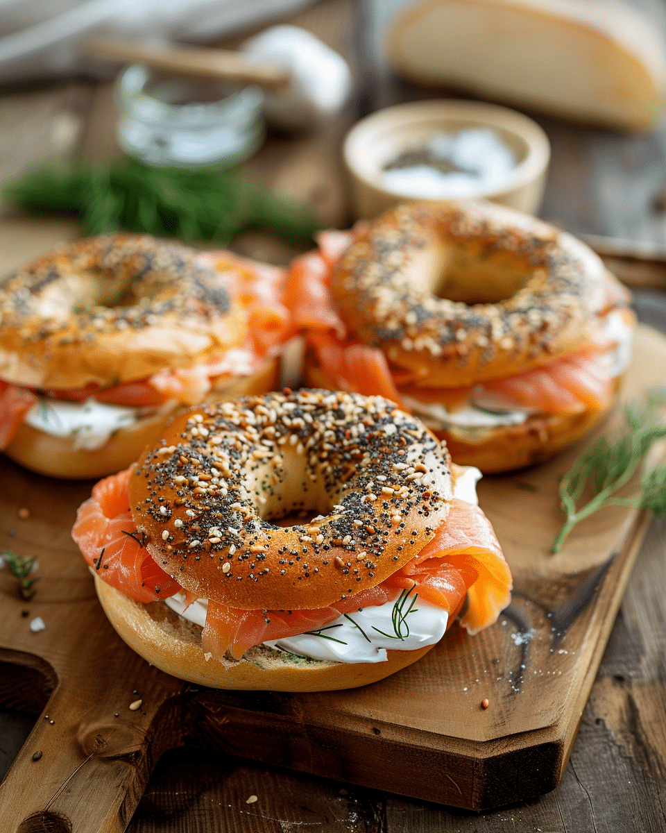 Smoked Salmon Bagel | Kitchen Martha