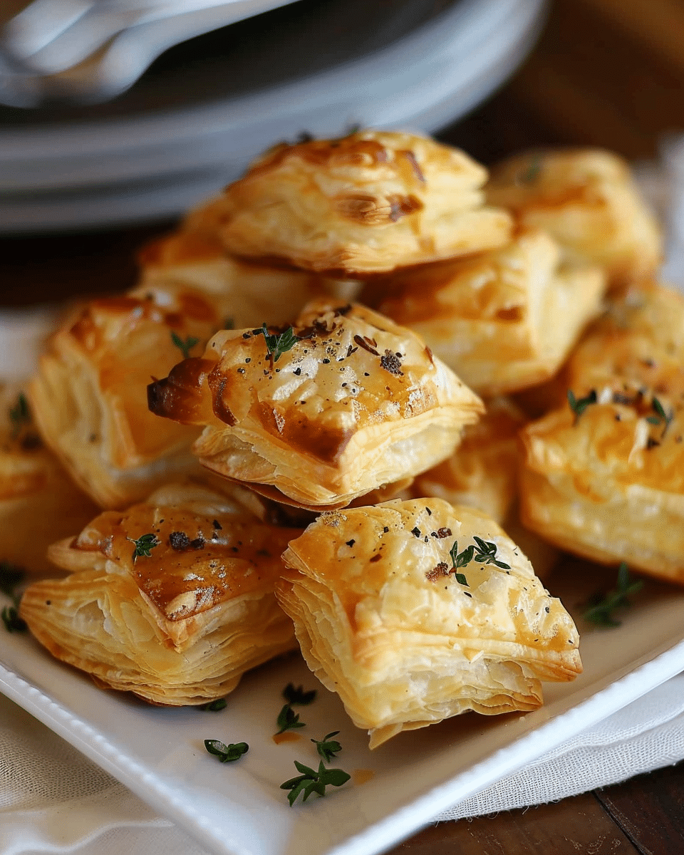 Savory Puff Pastry Bites | Kitchen Martha