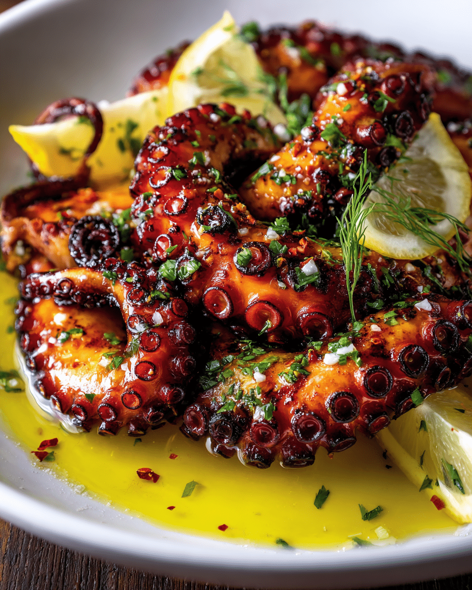 Juicy Grilled Octopus Recipe - Mediterranean Delight for Summer Gatherings