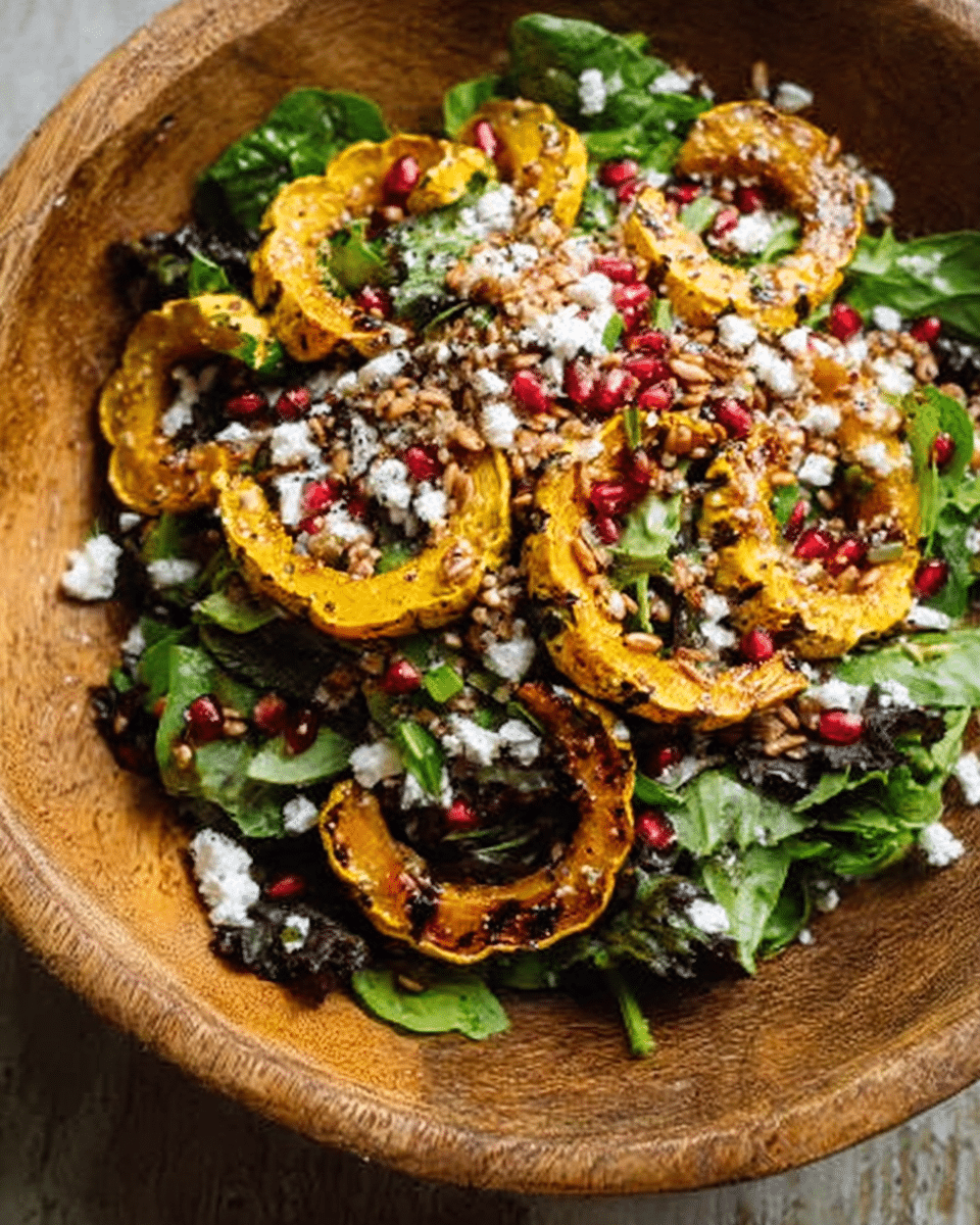 Delicata Squash Salad Recipe: Taste Autumn's Bounty with Tahini Dressing