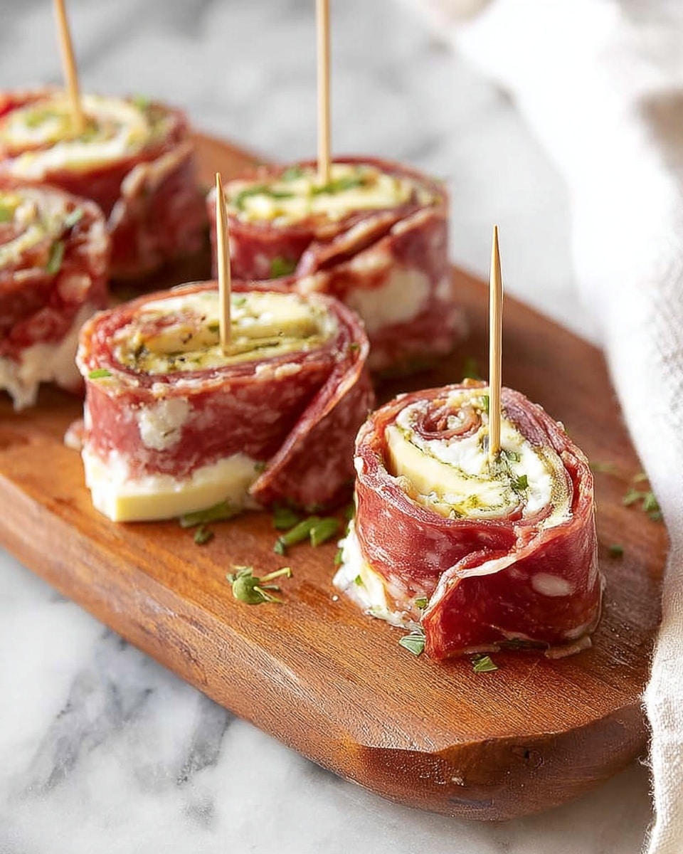 Salami Pinwheels Recipe - Delicious & Easy Party Appetizer