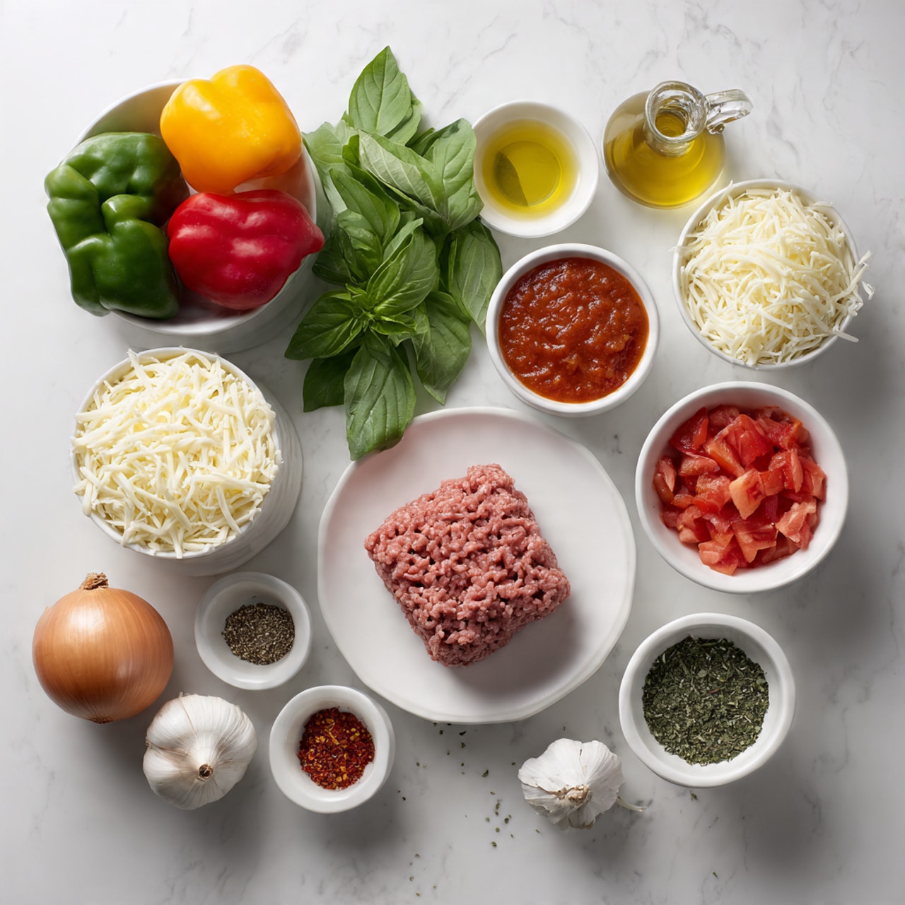 Stuffed Peppers with Italian Sausage, Rice & Cheese | Easy & Delicious