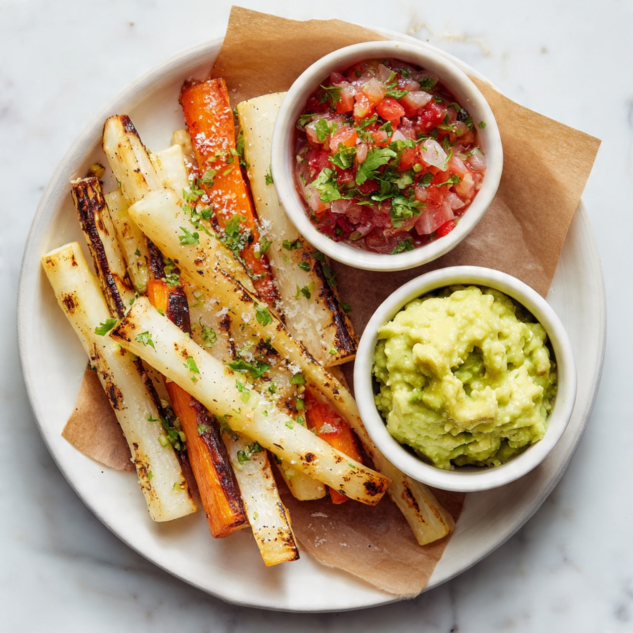 Sweet Potato Fries with Guacamole: Healthy & Crispy Snack